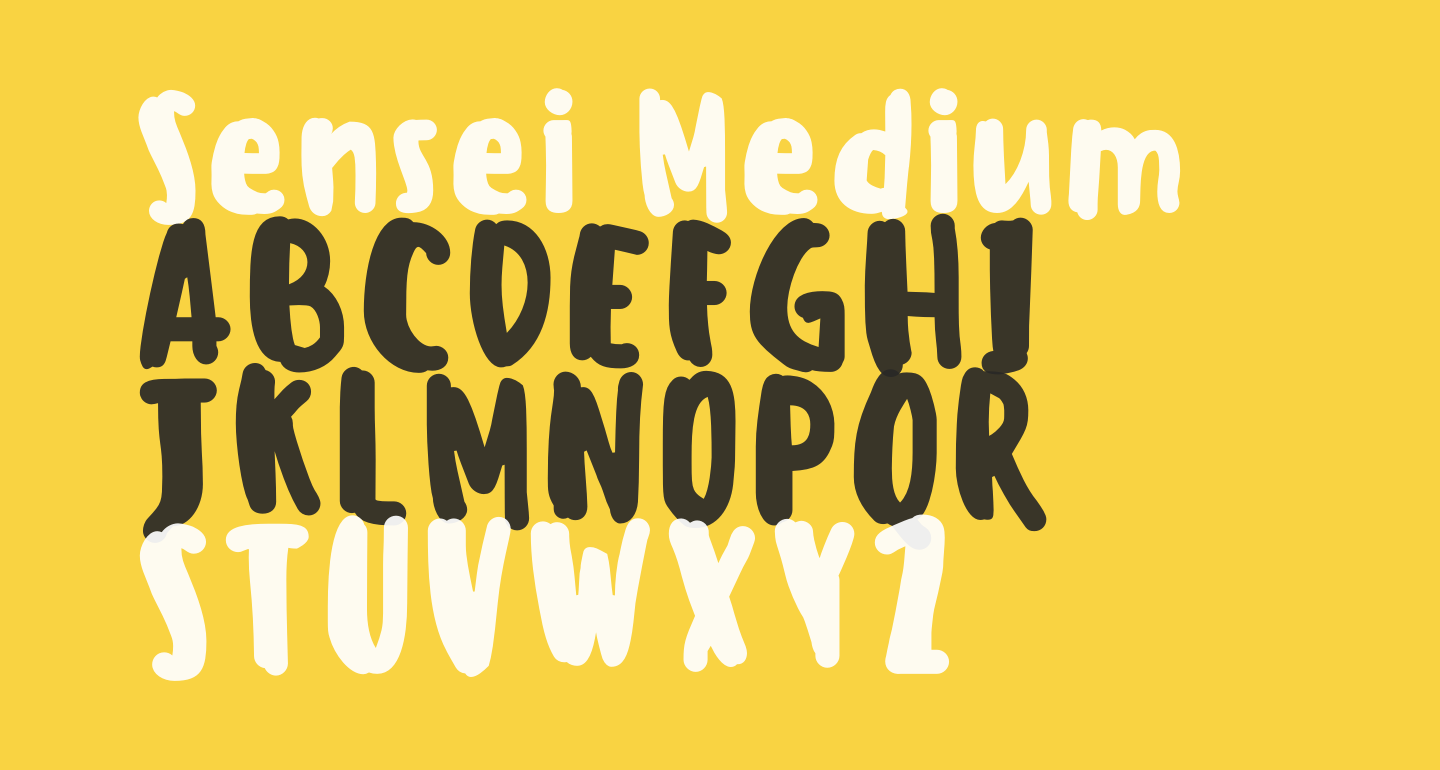 Sensei Medium free Font - What Font Is
