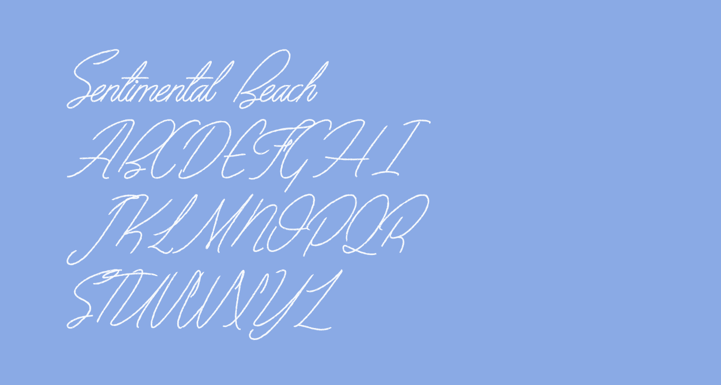 Sentimental Beach free Font - What Font Is