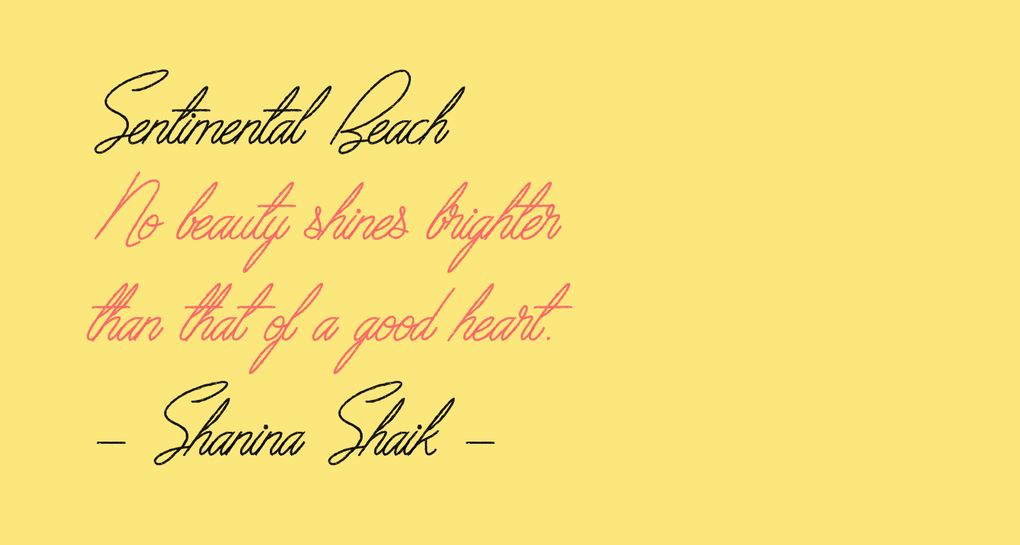 Sentimental Beach free Font - What Font Is