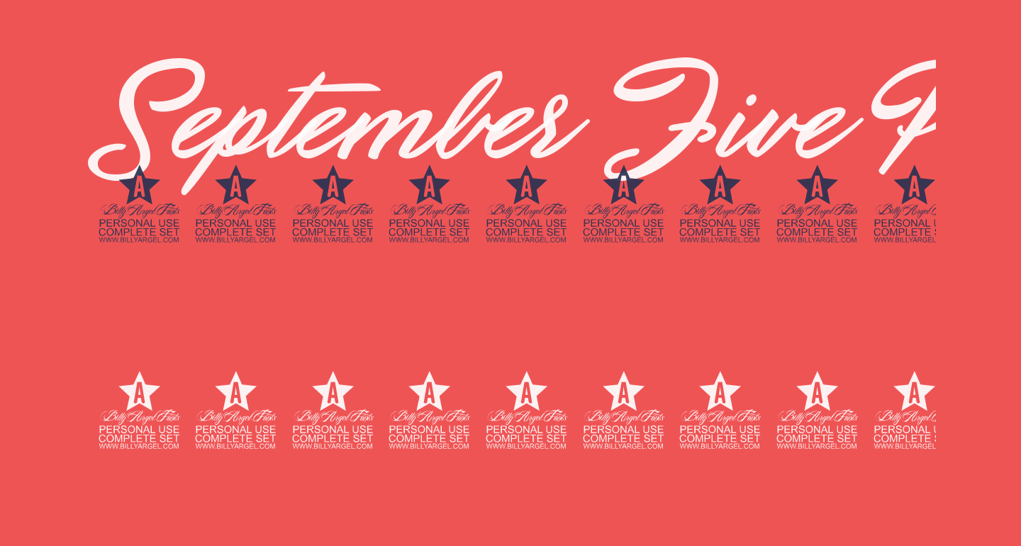 September Five Personal Use free Font - What Font Is