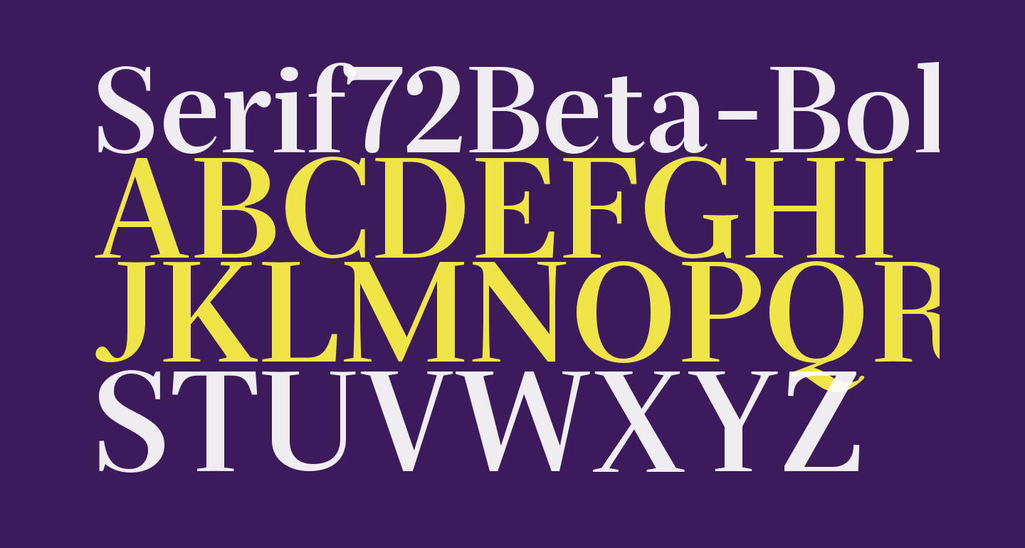 Serif72Beta-Bold free Font - What Font Is