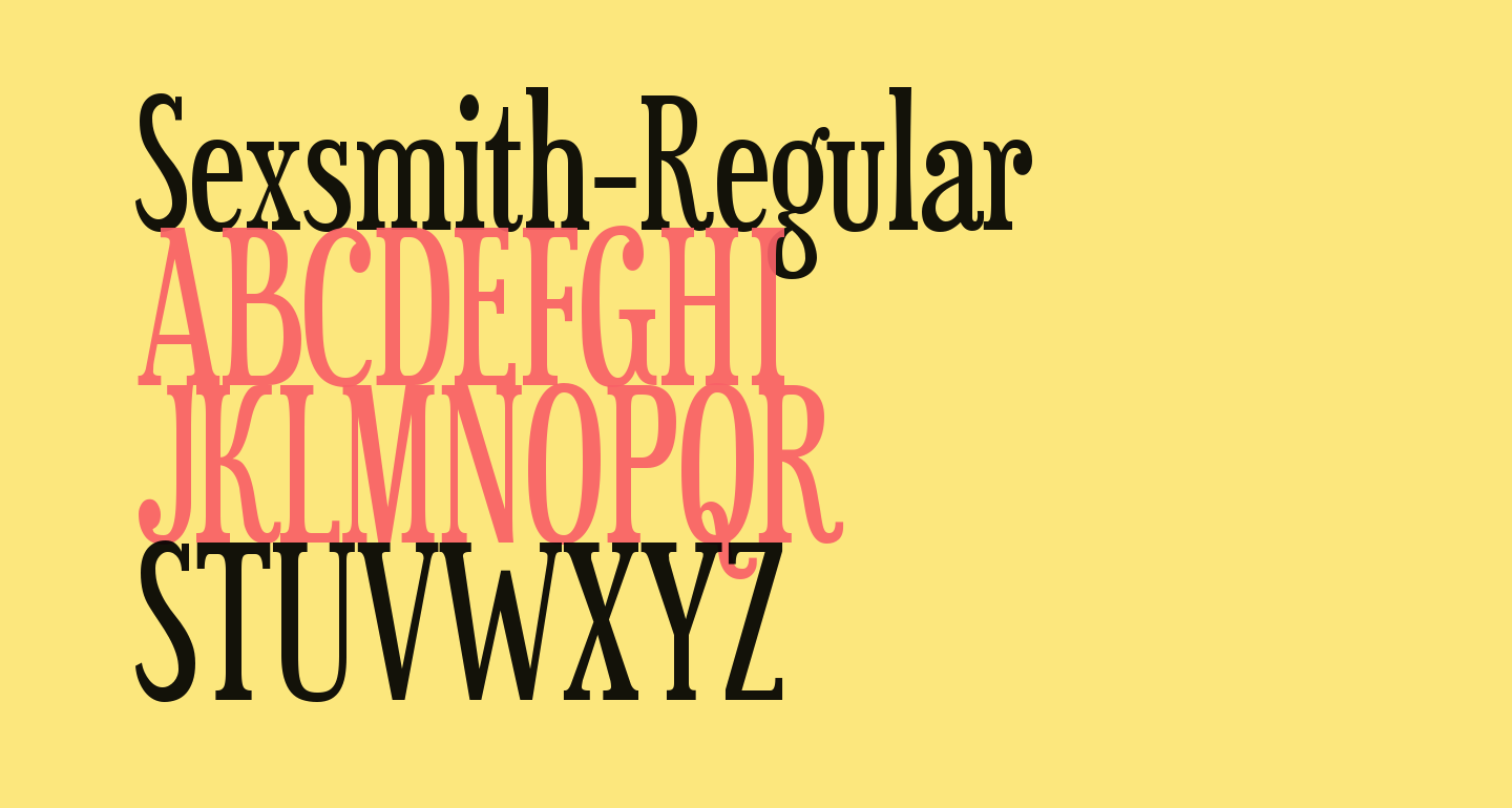 Sexsmith-Regular free Font - What Font Is