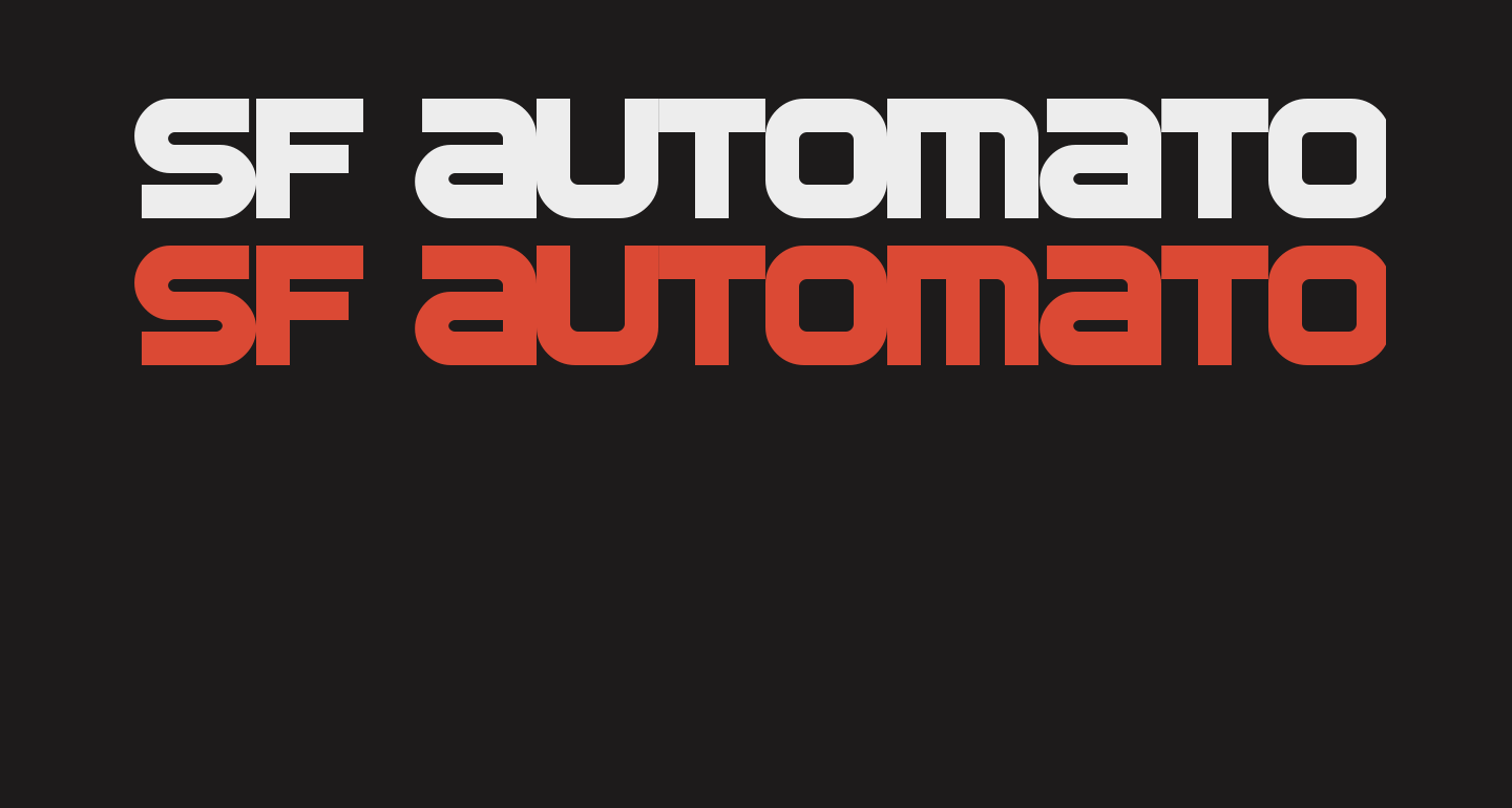 SF Automaton Bold free Font - What Font Is