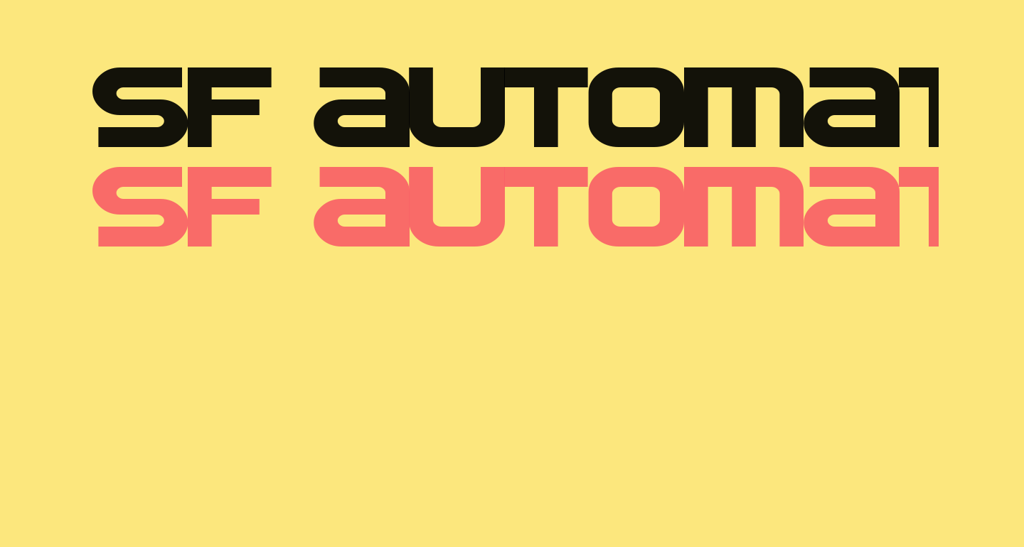 SF Automaton Extended free Font - What Font Is