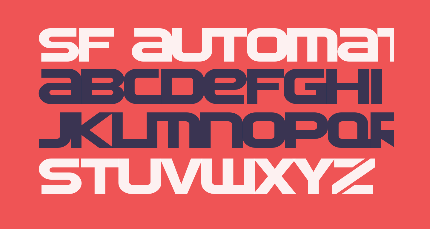 SF Automaton Extended free Font - What Font Is