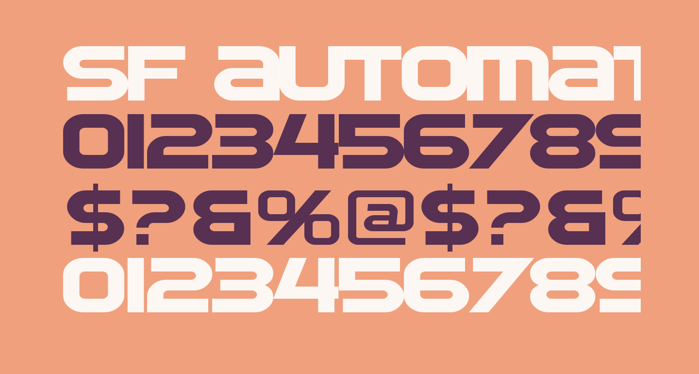 SF Automaton Extended free Font - What Font Is