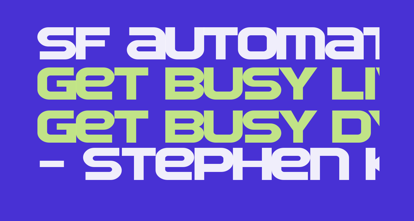 SF Automaton Extended free Font - What Font Is