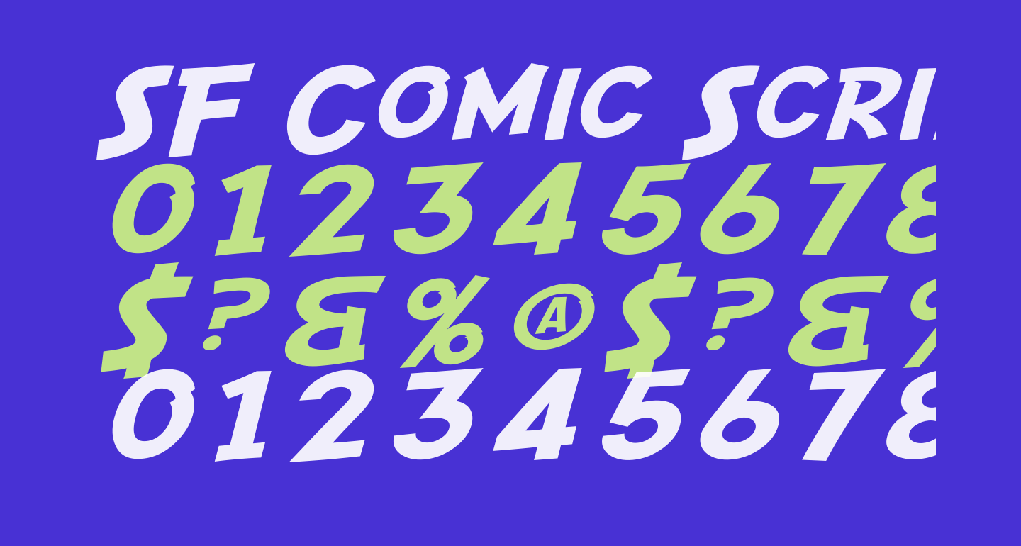 SF Comic Script Extended free Font - What Font Is