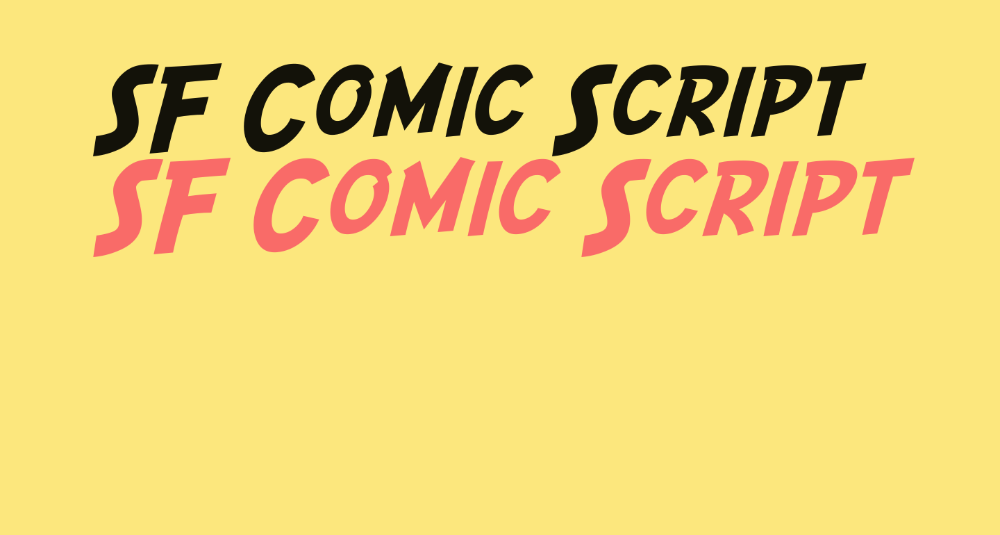 SF Comic Script free Font - What Font Is