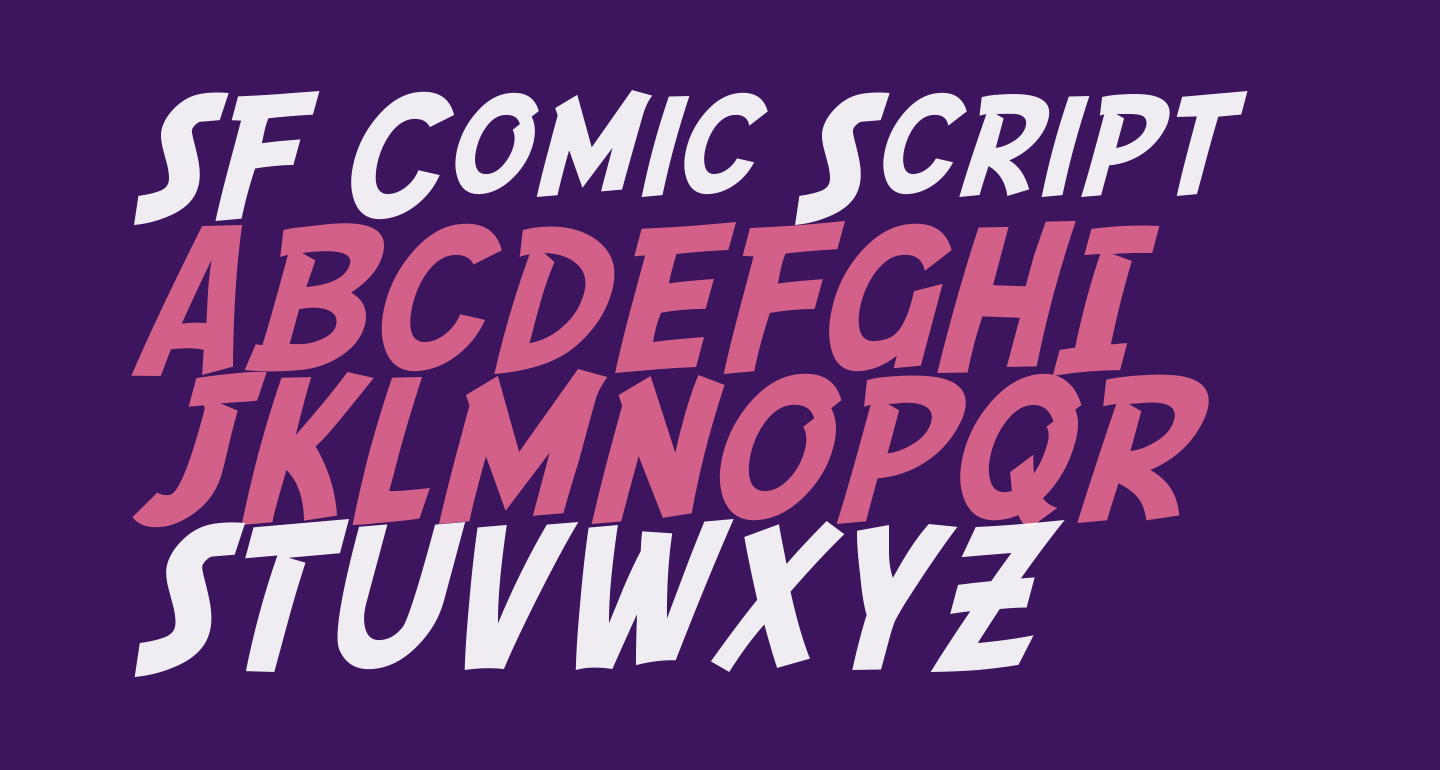 SF Comic Script free Font - What Font Is