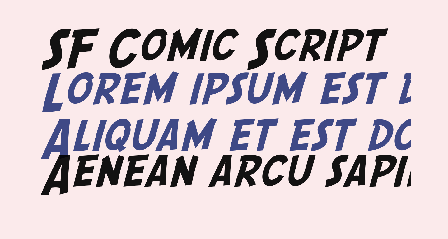SF Comic Script free Font - What Font Is