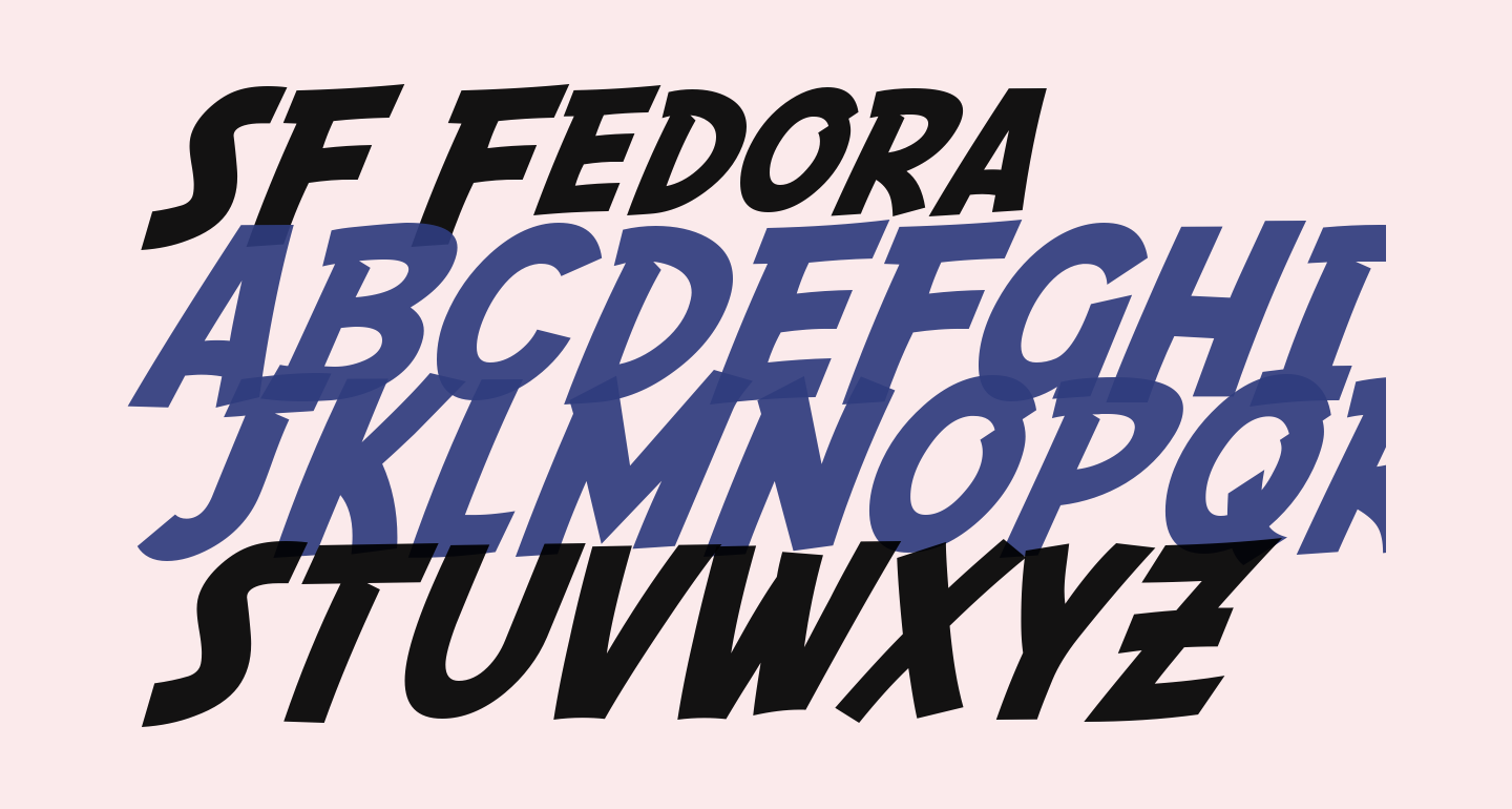 SF Fedora free Font - What Font Is