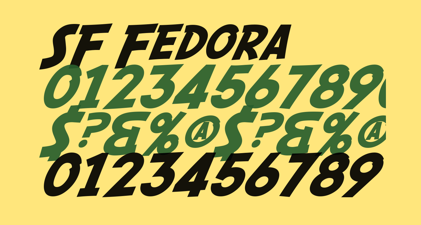 SF Fedora free Font - What Font Is