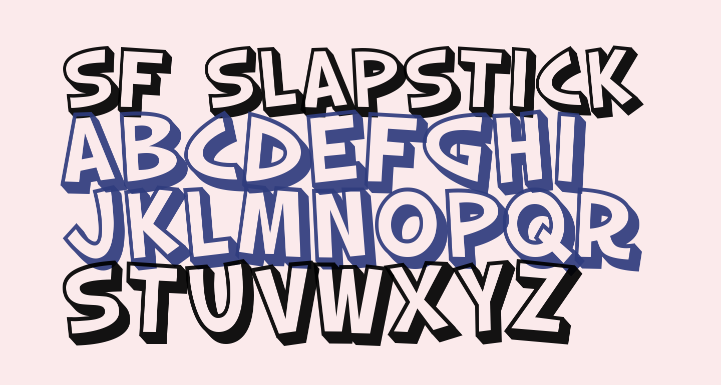 SF Slapstick Comic Shaded free Font - What Font Is