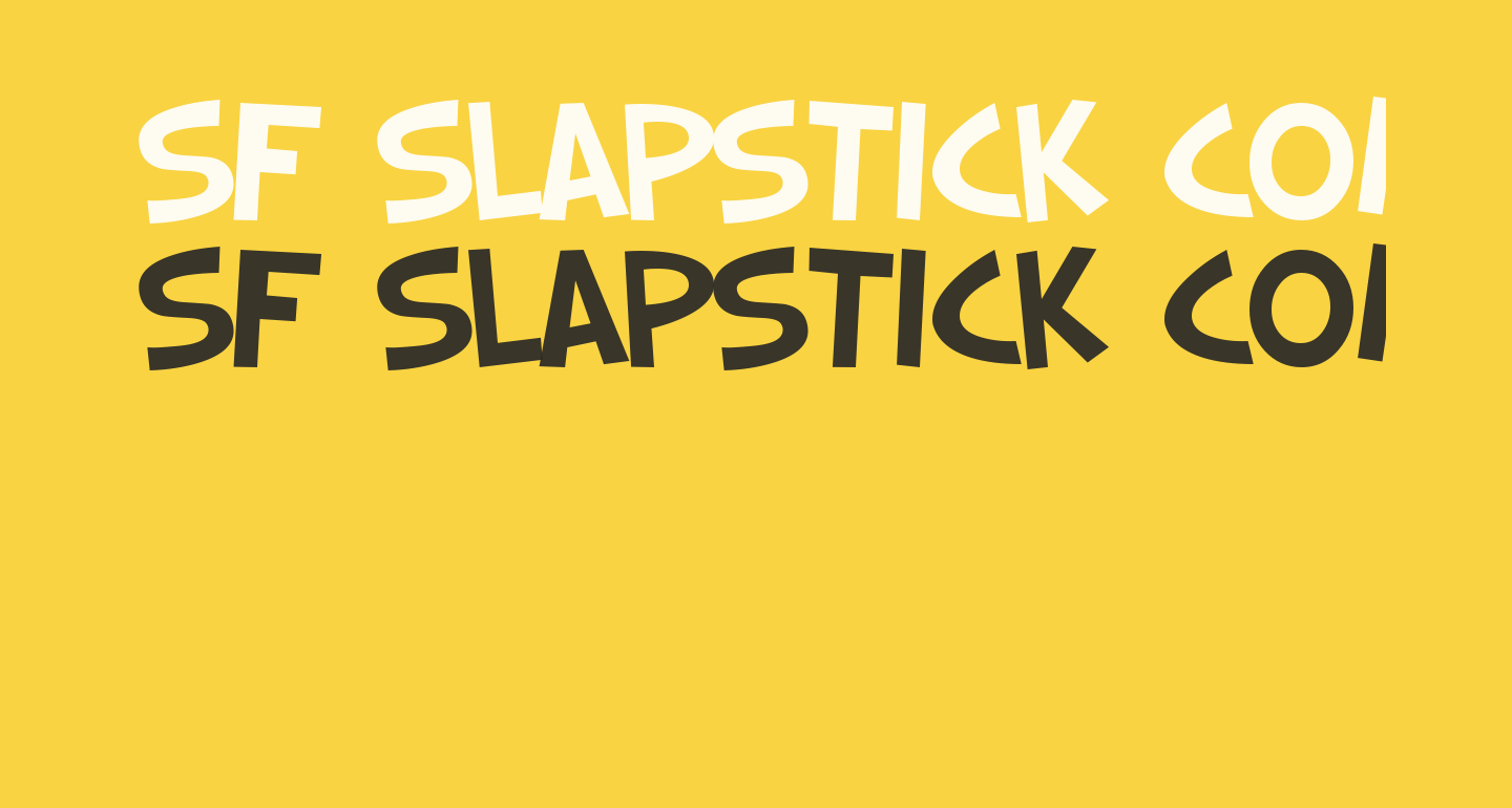 SF Slapstick Comic free Font - What Font Is