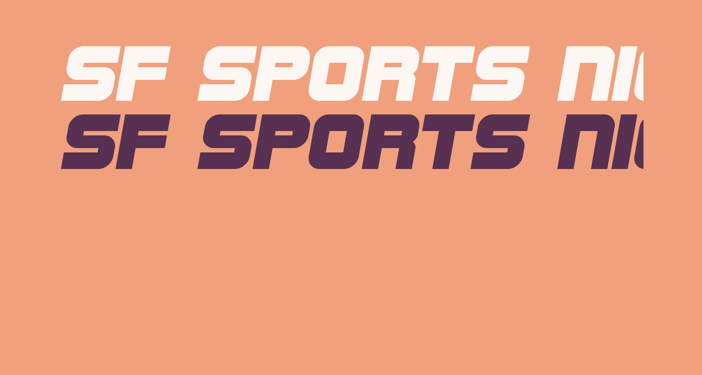 SF Sports Night NS free Font - What Font Is