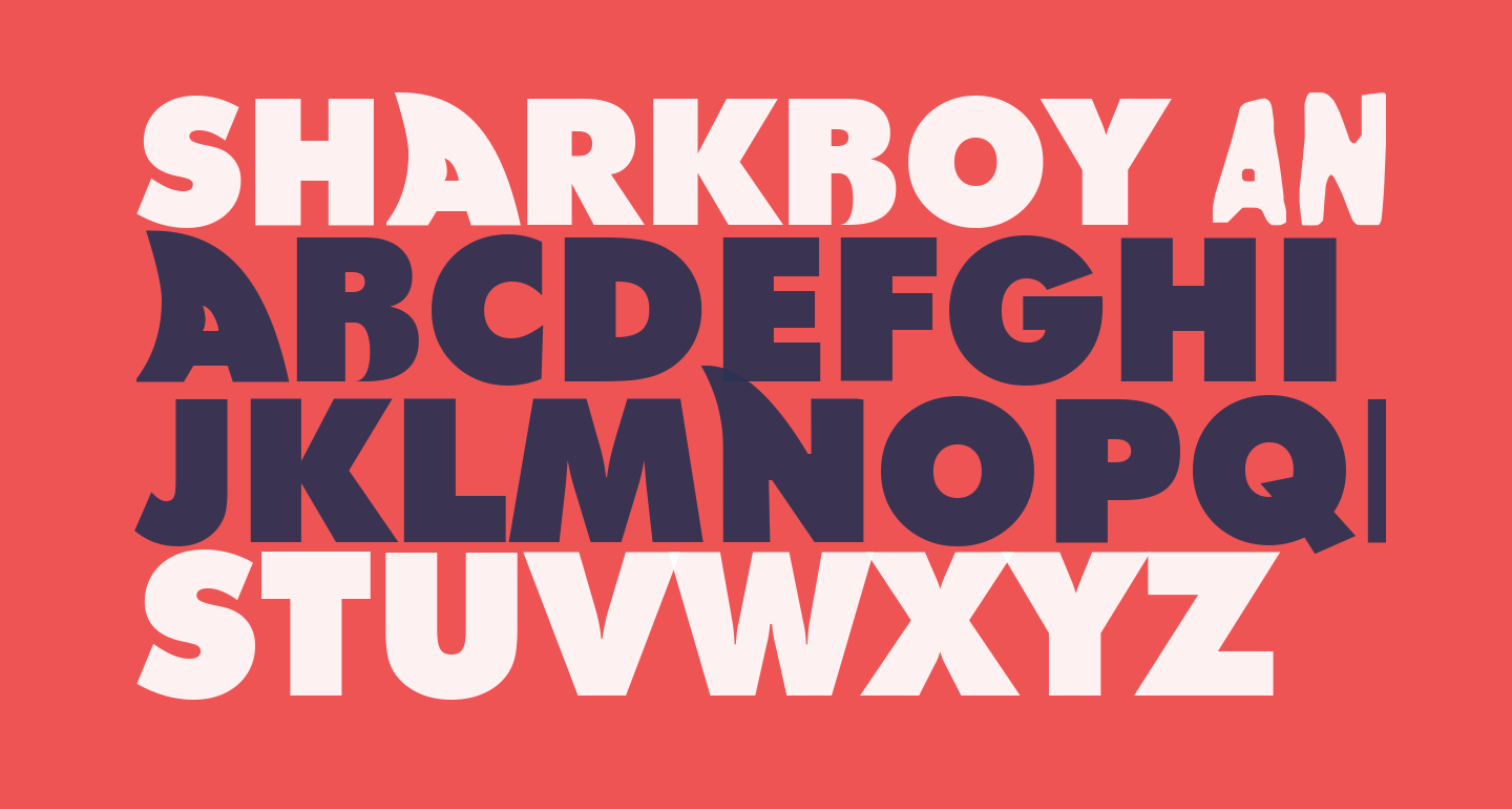 SHARKBOY and lavagirl free Font - What Font Is
