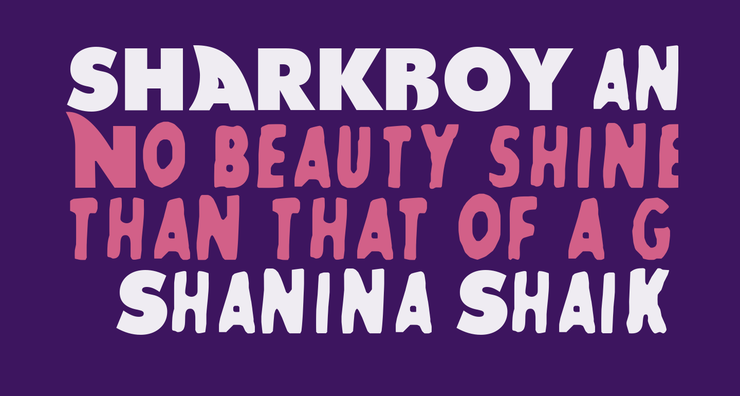 SHARKBOY and lavagirl free Font - What Font Is