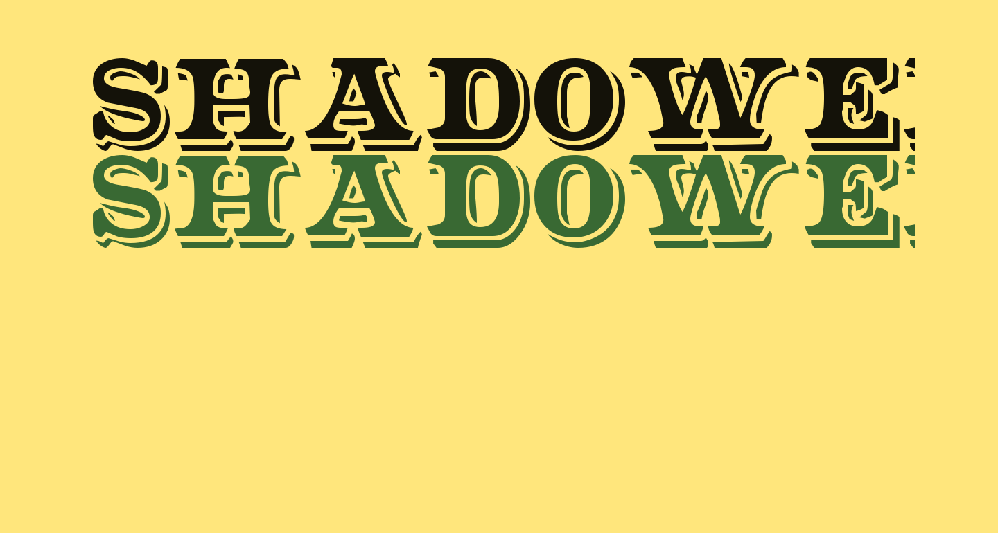 Shadowed Serif free Font - What Font Is
