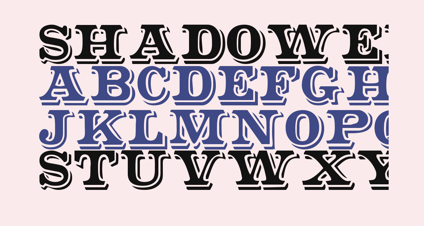 Shadowed Serif free Font - What Font Is