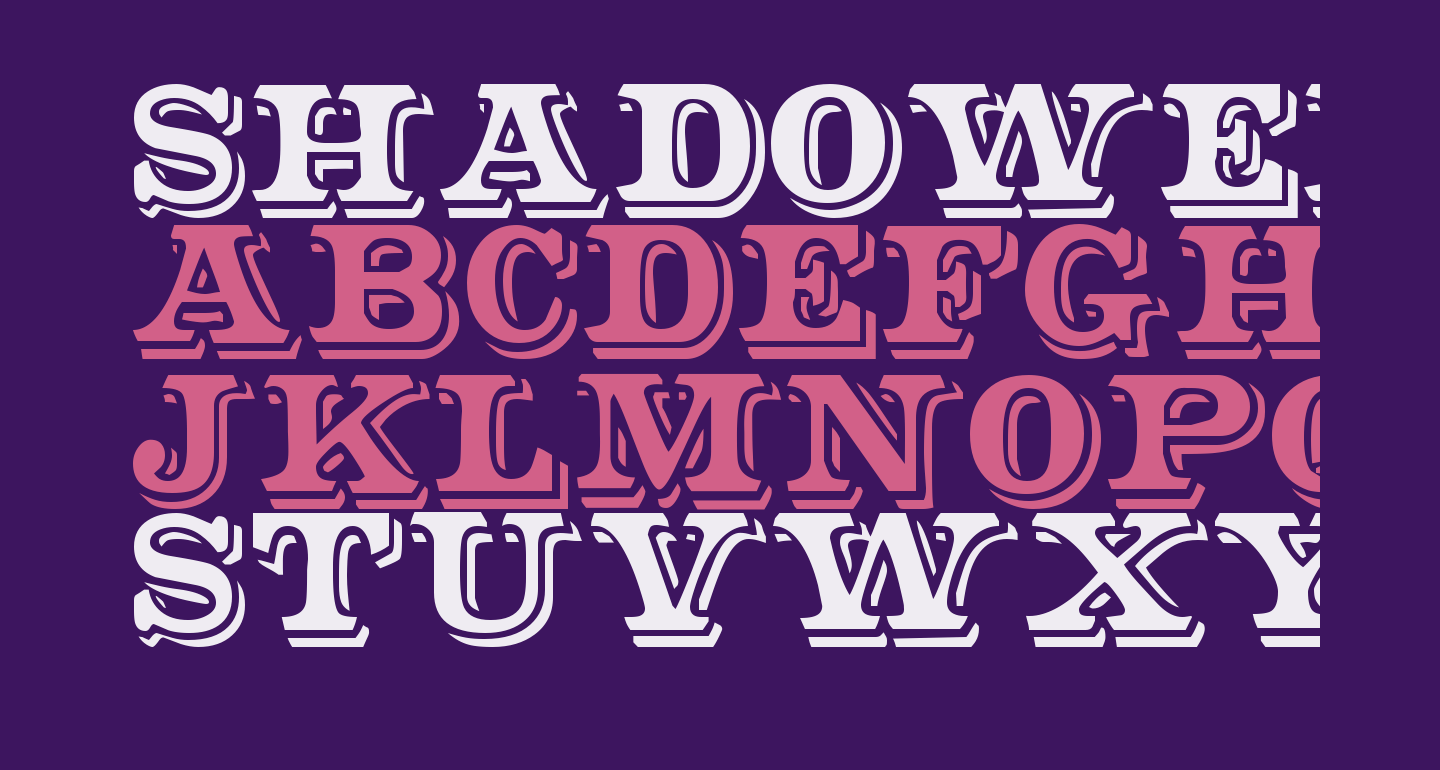 Shadowed Serif free Font - What Font Is
