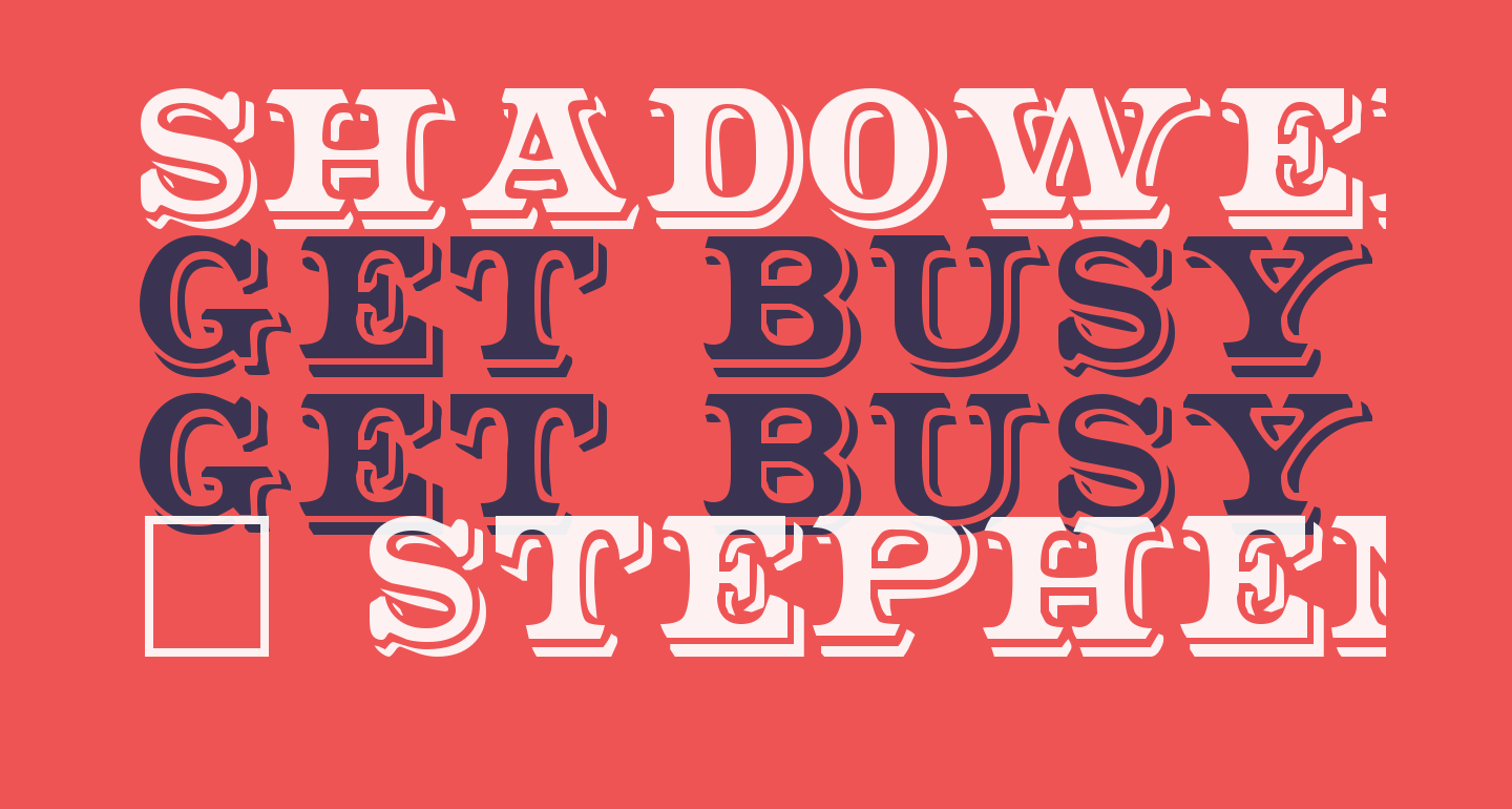 Shadowed Serif free Font - What Font Is