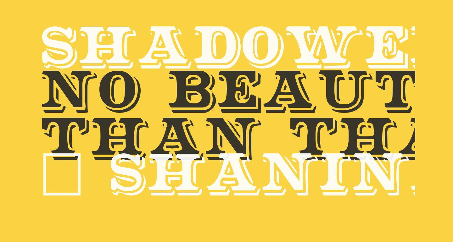 Shadowed Serif free Font - What Font Is