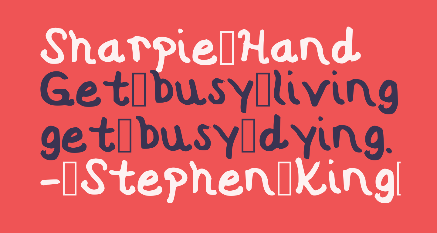 Sharpie Hand free Font - What Font Is