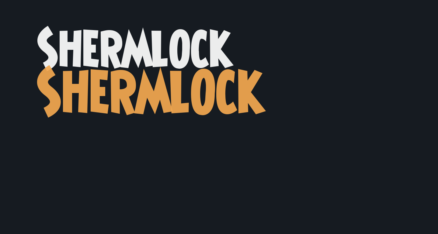 Shermlock free Font - What Font Is