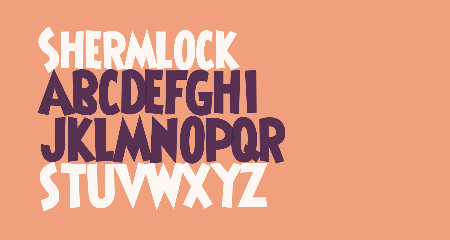 Shermlock free Font - What Font Is