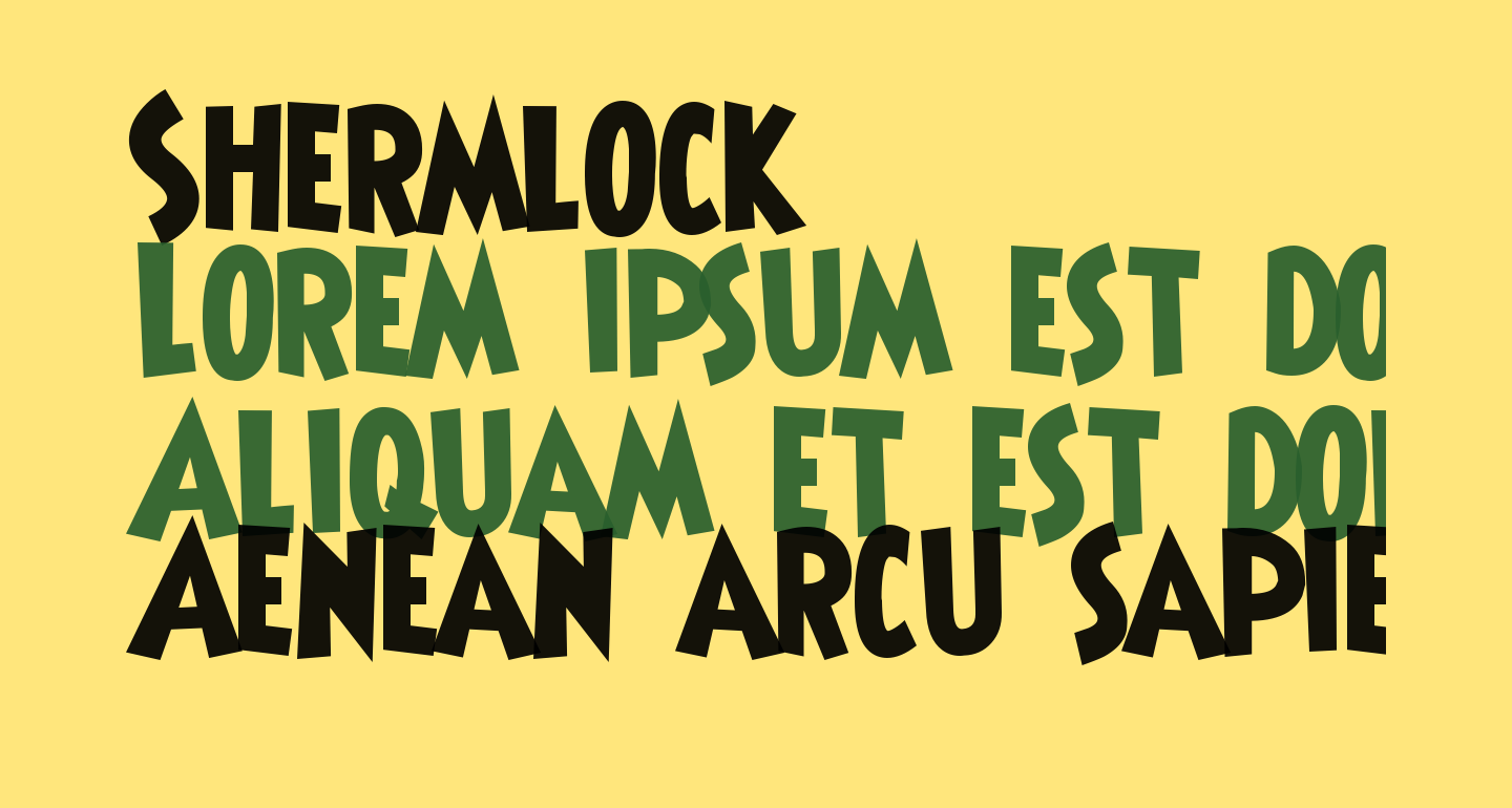 Shermlock free Font - What Font Is