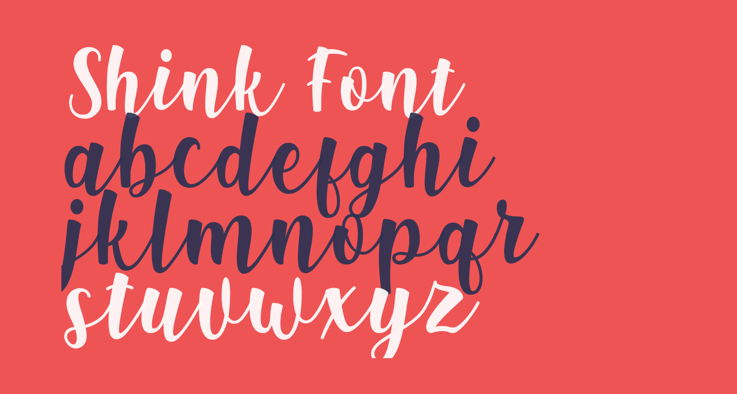Shink free Font - What Font Is