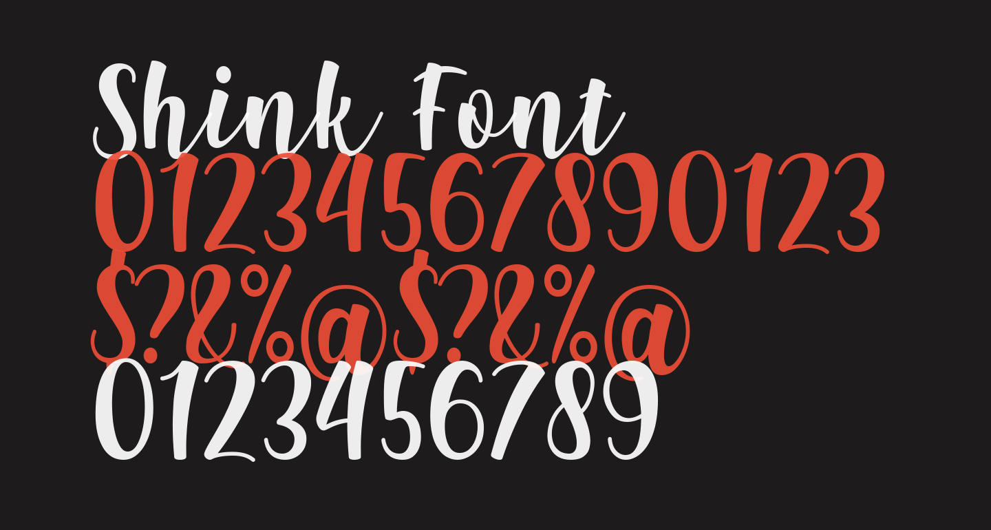 Shink free Font - What Font Is