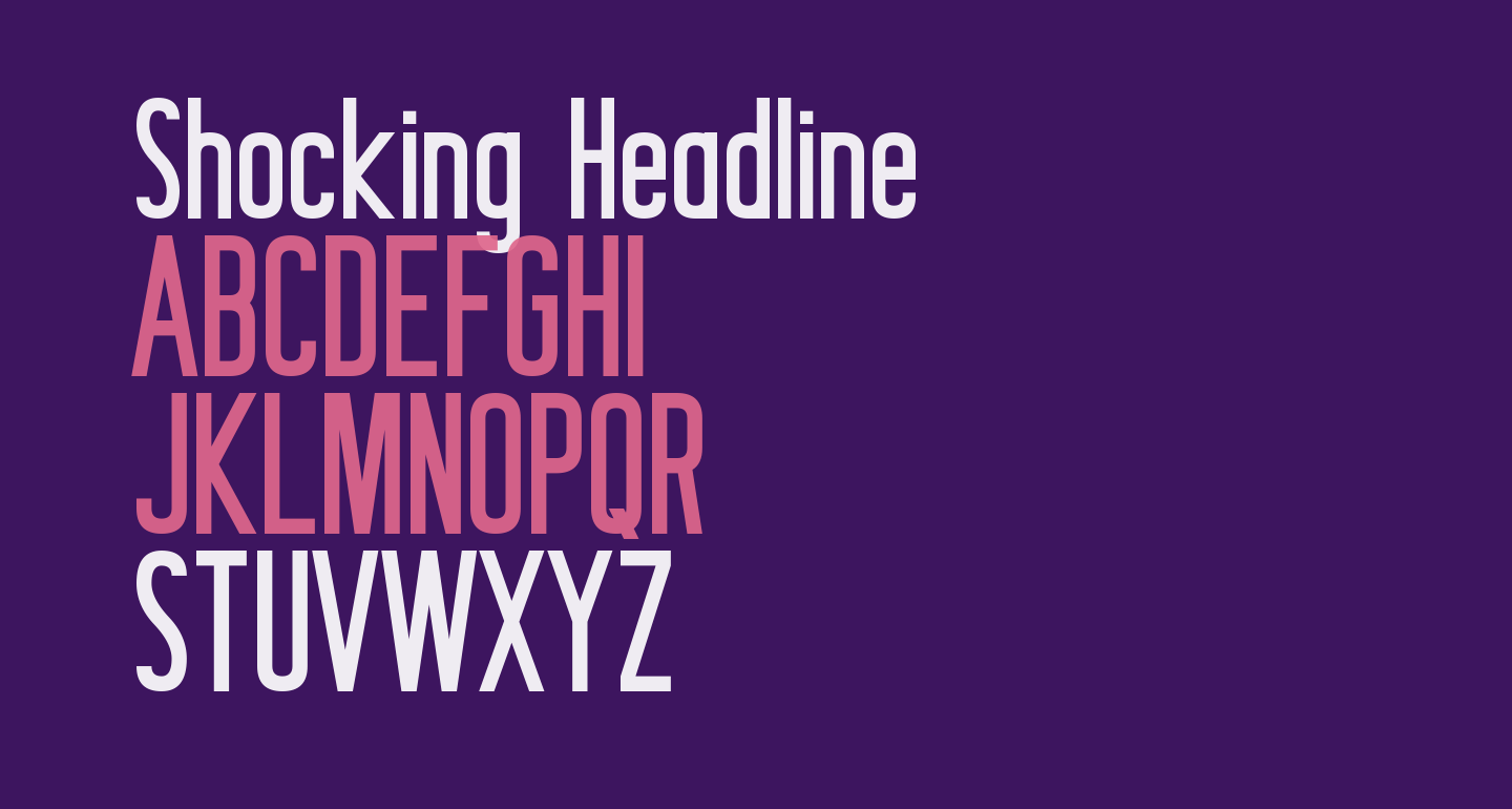 Shocking Headline free Font - What Font Is