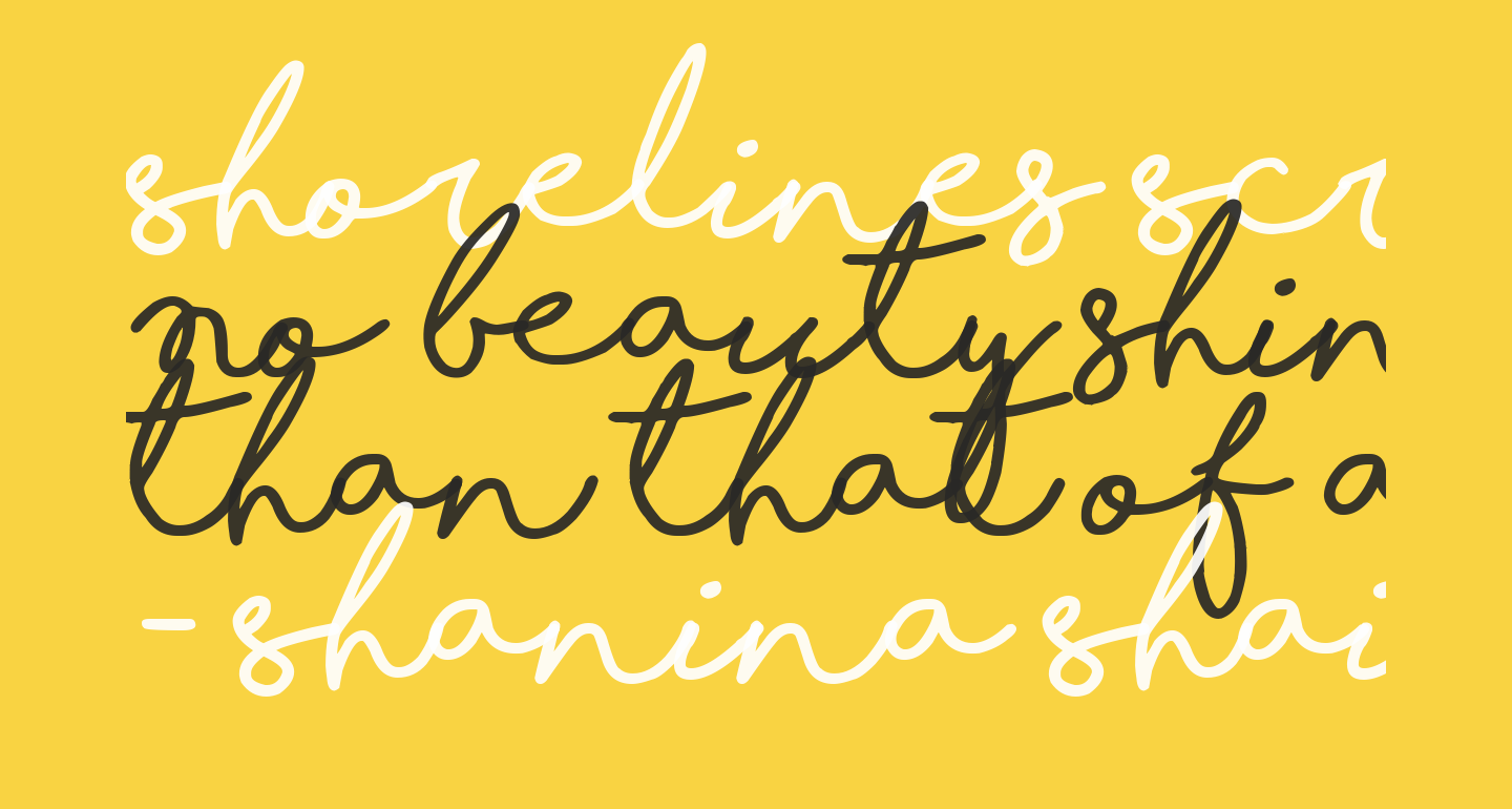 Shorelines Script Bold free Font - What Font Is