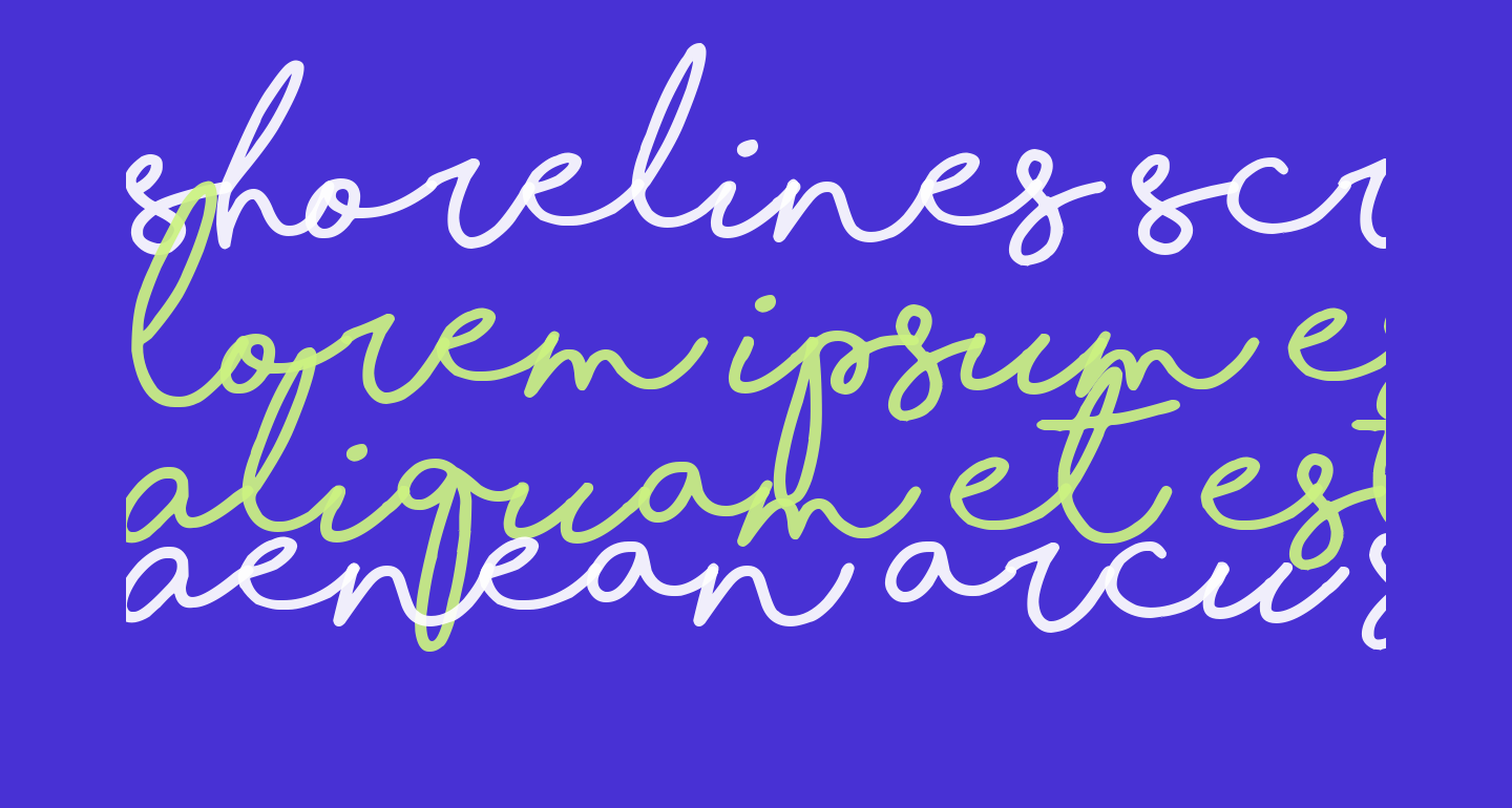 Shorelines Script Bold free Font - What Font Is