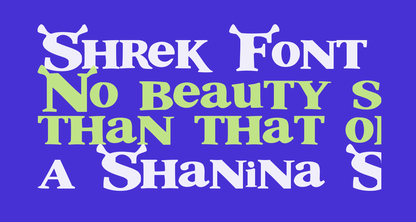 Shrek free Font - What Font Is