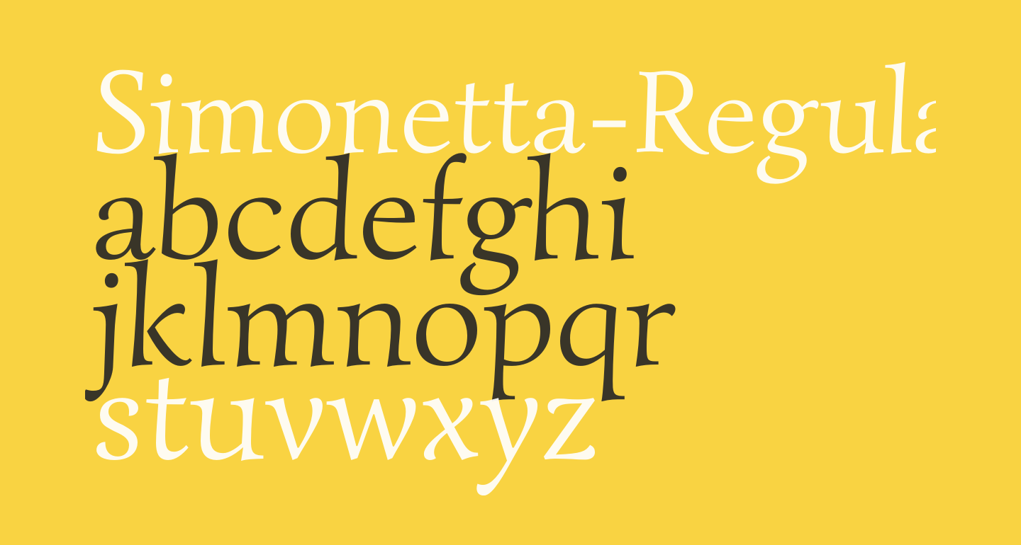Simonetta-Regular free Font - What Font Is