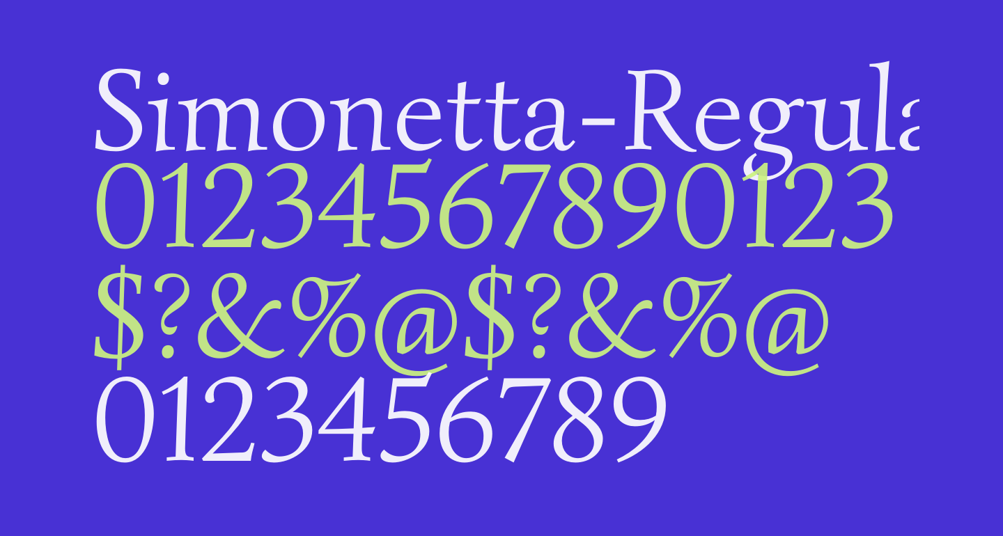 Simonetta-Regular free Font - What Font Is