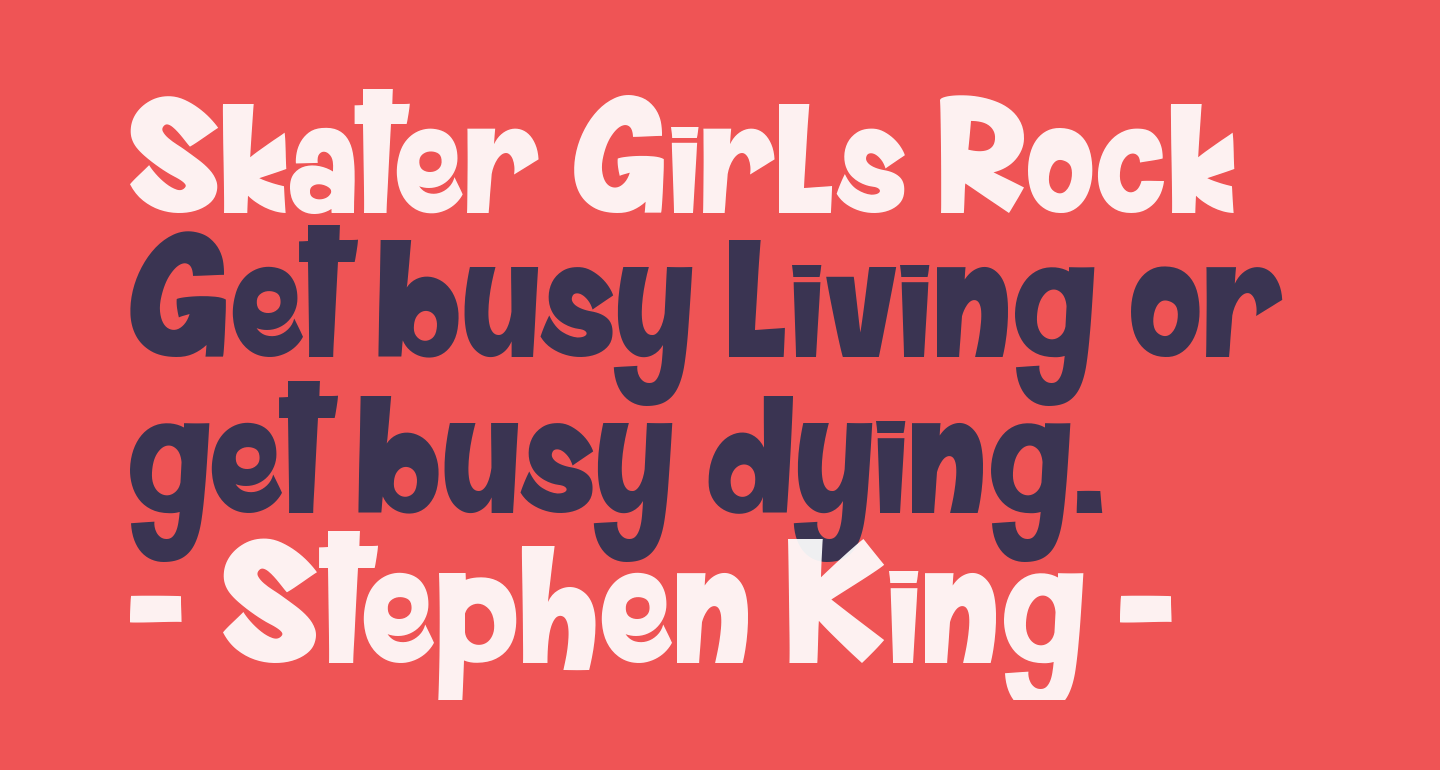 Skater Girls Rock free Font - What Font Is