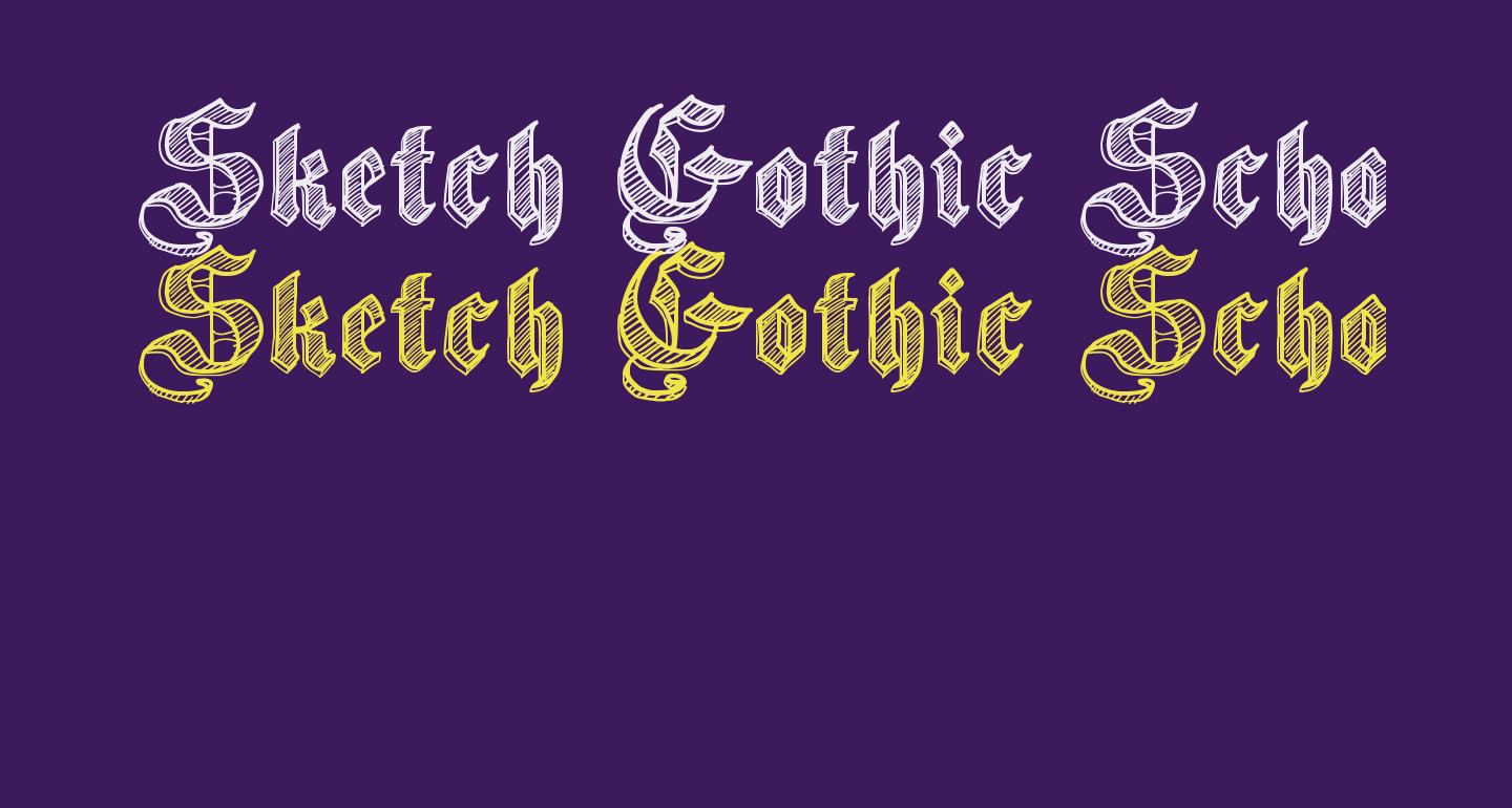 Sketch Gothic School free Font - What Font Is