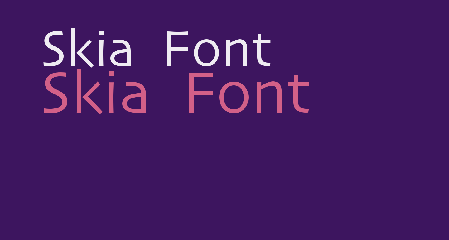 Skia free Font - What Font Is