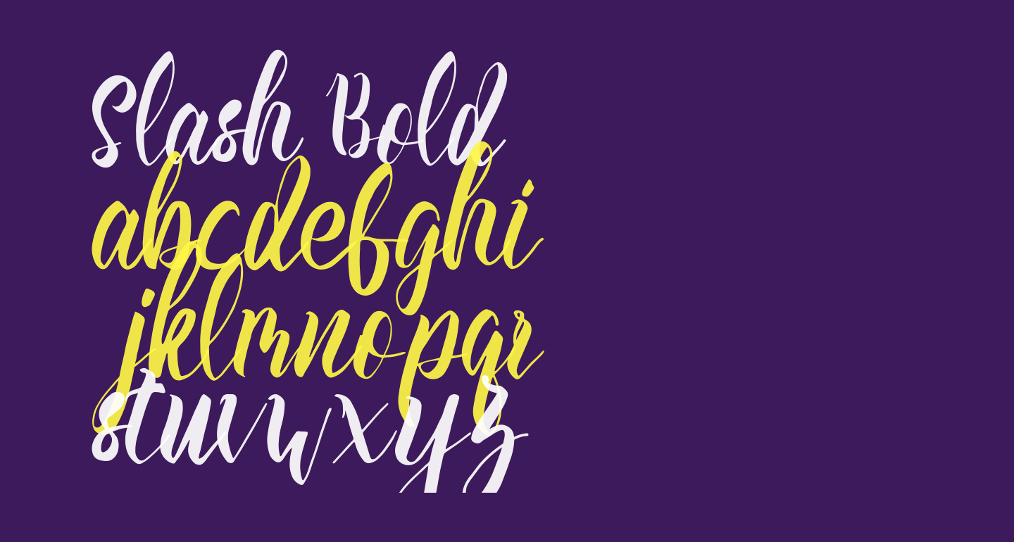 Slash Bold free Font - What Font Is