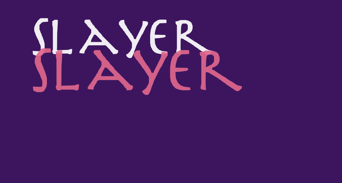 Slayer free Font - What Font Is