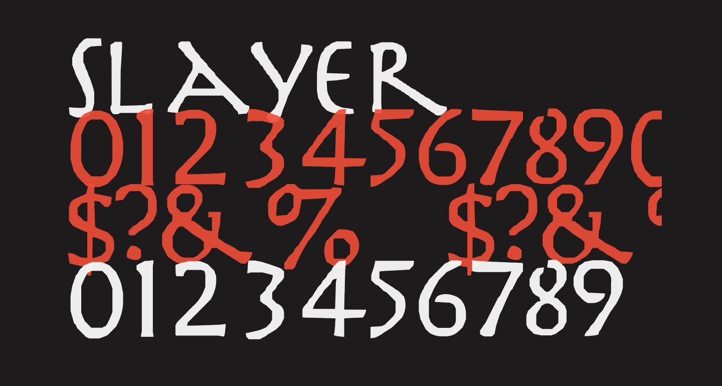 Slayer free Font - What Font Is