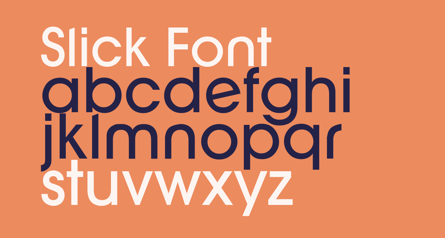 Slick free Font - What Font Is