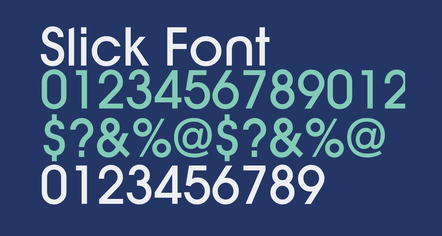 Slick free Font - What Font Is