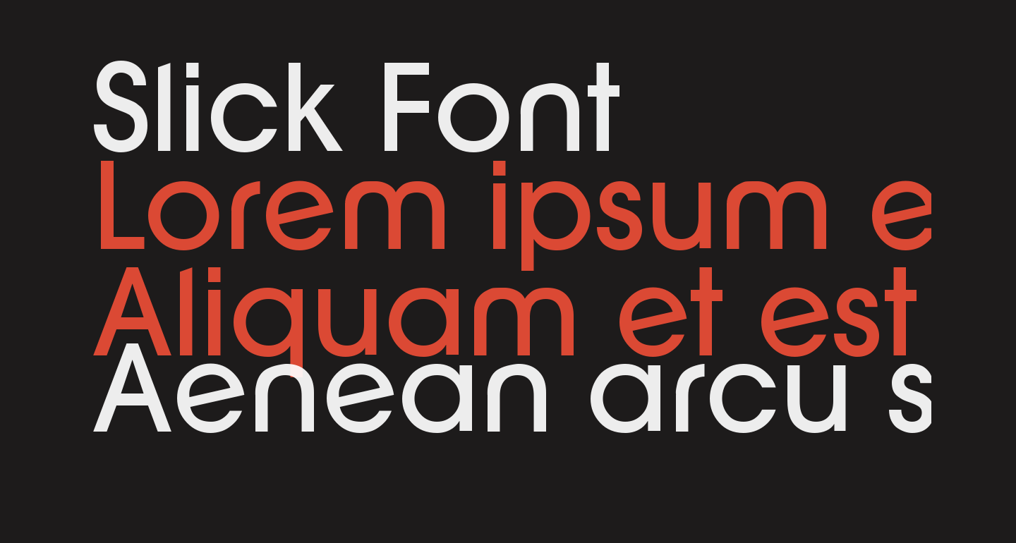 Slick free Font - What Font Is