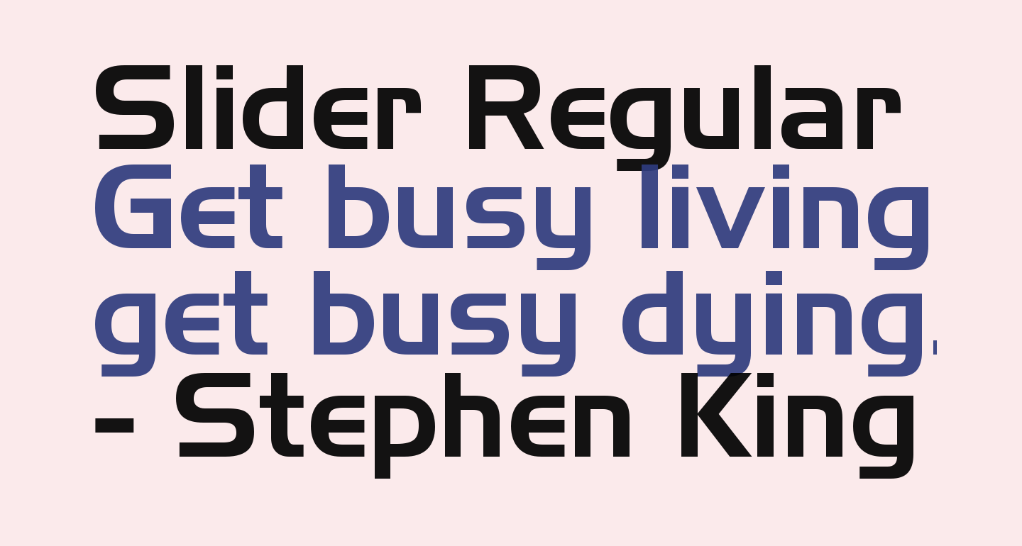 Slider Regular free Font - What Font Is