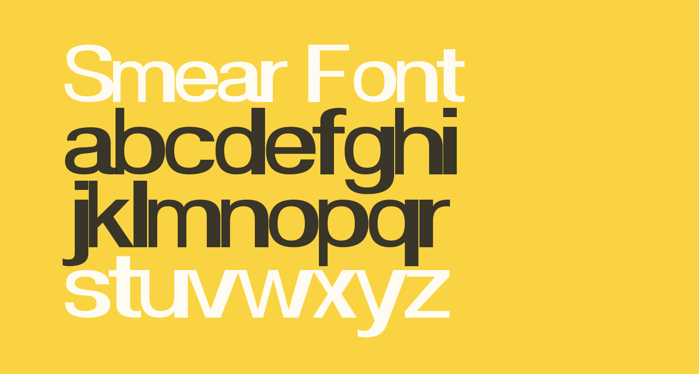Smear free Font - What Font Is